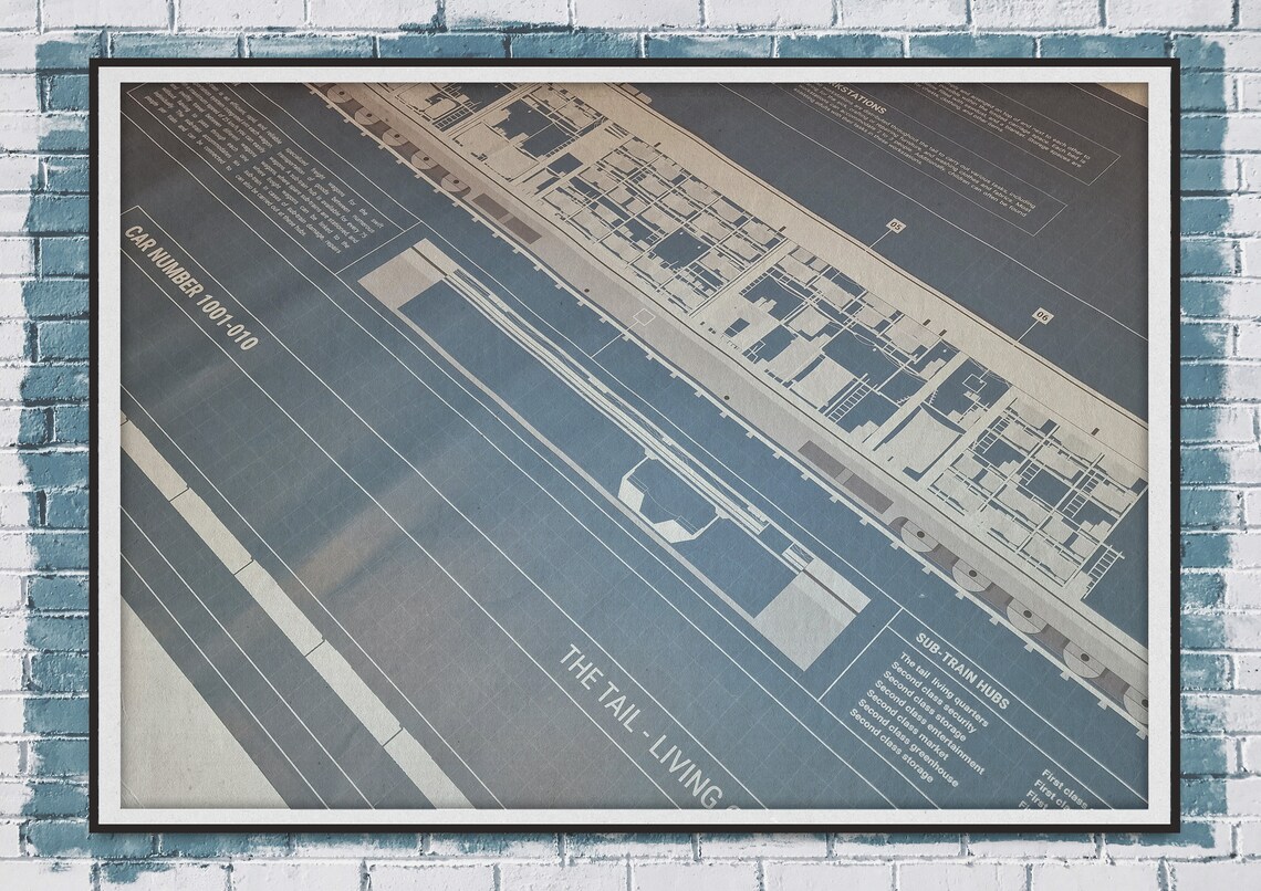 Train Wagon Blueprint Snowpiercer Fanart - Etsy