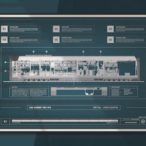 Train Wagon Blueprint - Snowpiercer Fanart - Etsy