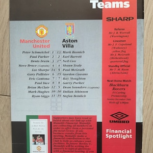Original Vintage United Review Magazine/programme Manchester United V ...