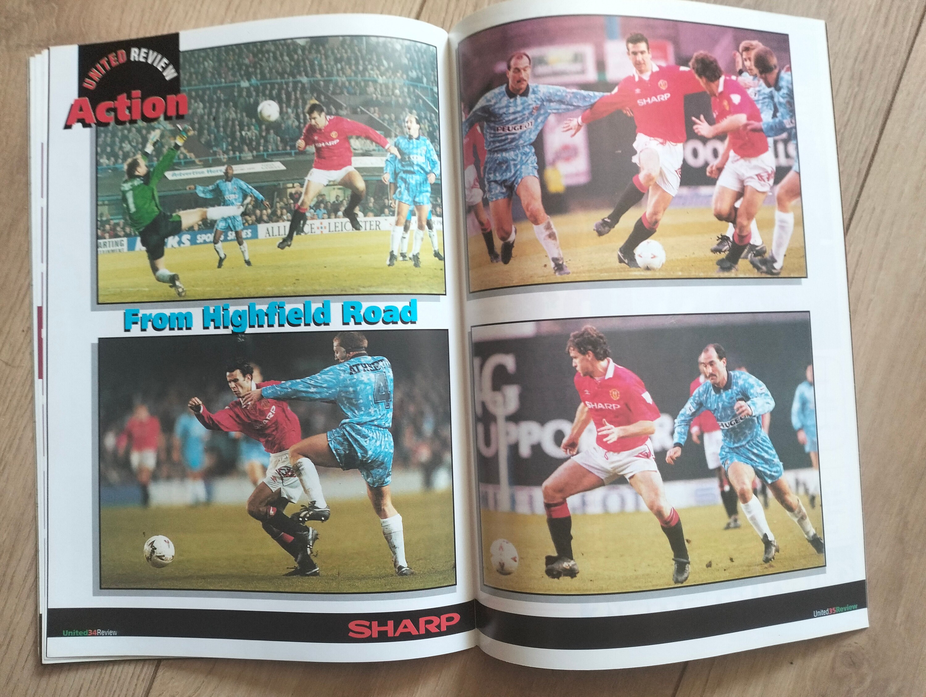 Original Vintage United Review Magazine/programme Manchester United V ...