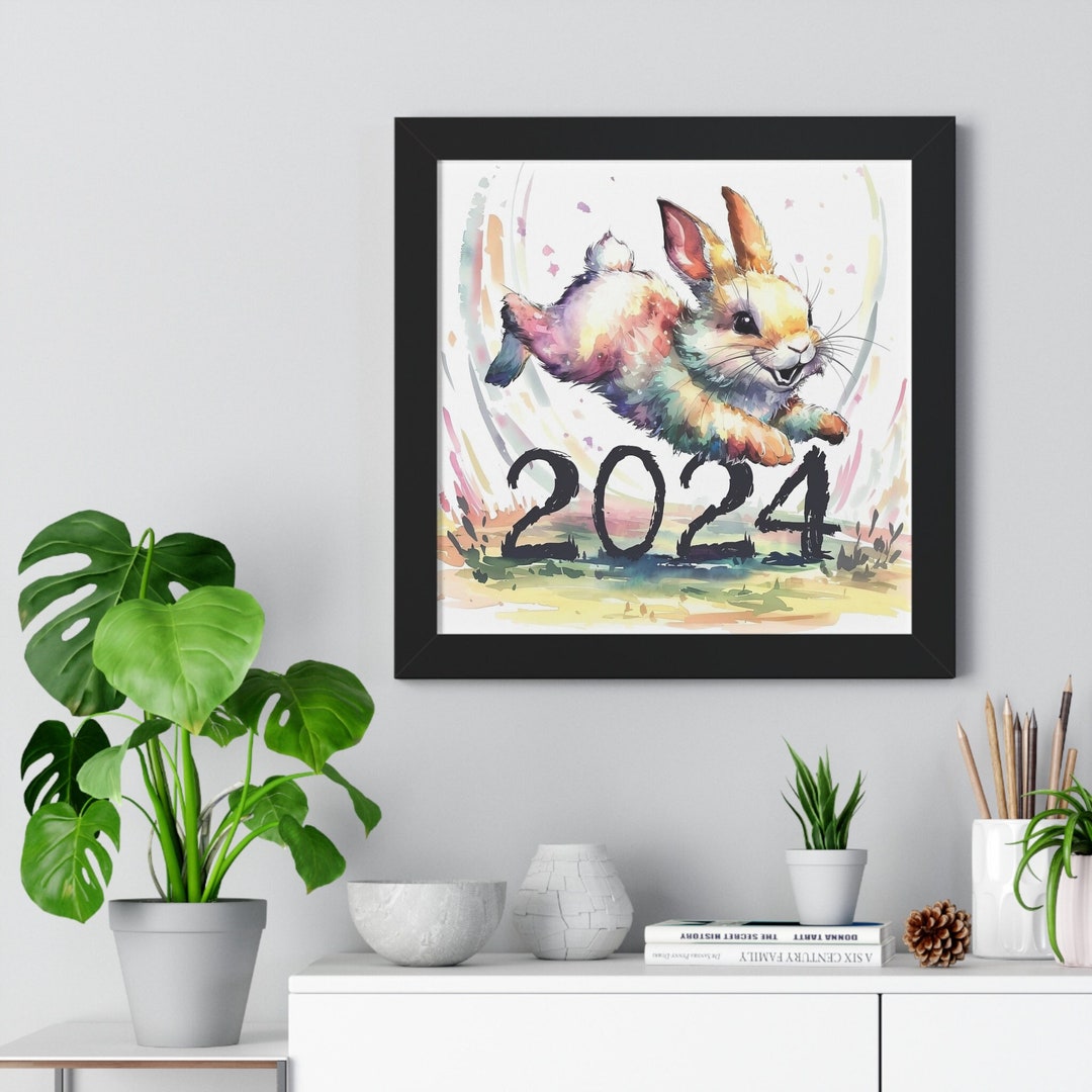 Bunny Rabbit Artwork - Leap Year - Digital Download for Printing on ...