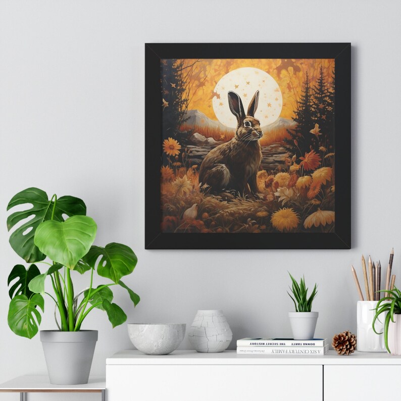 Bunny Rabbit Artwork Autumn Equinox Digital Download for - Etsy