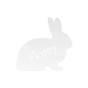 Personalized Metal Bunny Rabbit Sign - Use Your Rabbit's Name - 5 Color ...