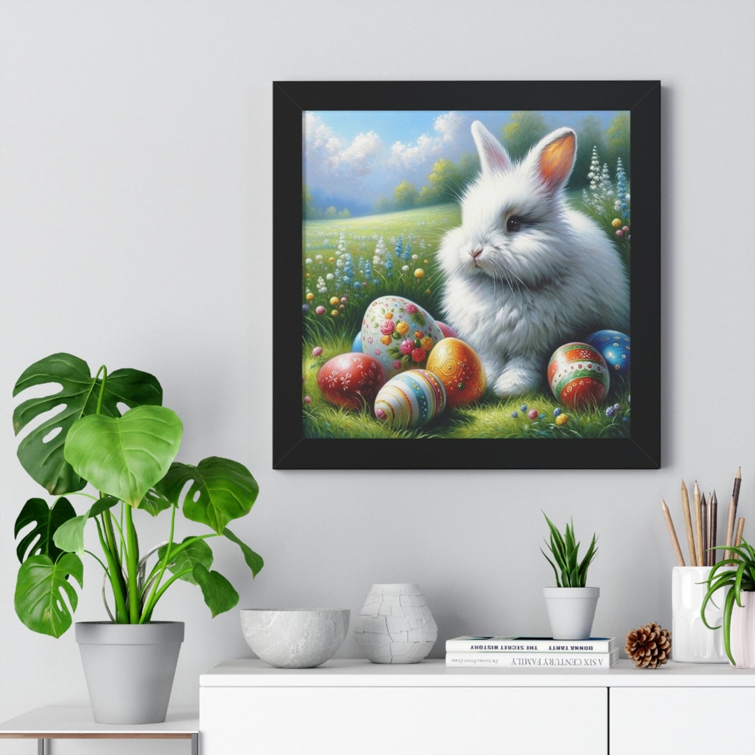 Bunny Rabbit Artwork - Easter is Coming - Digital Download for Printing ...