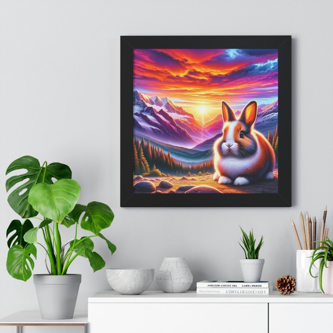 Bunny Rabbit Artwork - Sunset to Remember - Digital Download for ...