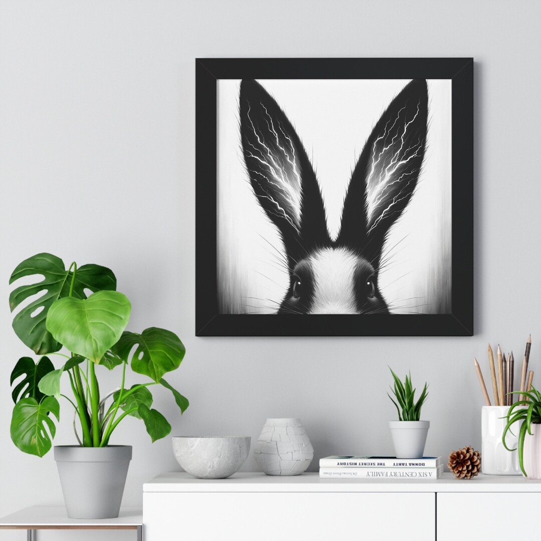 Bunny Rabbit Artwork Tesla's Hearing Digital Download for Printing on ...