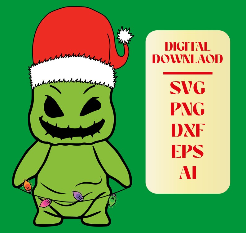 Christmas Oogie Boogie SVG, Png, Dxf, Eps, Ai Files (digital Download ...