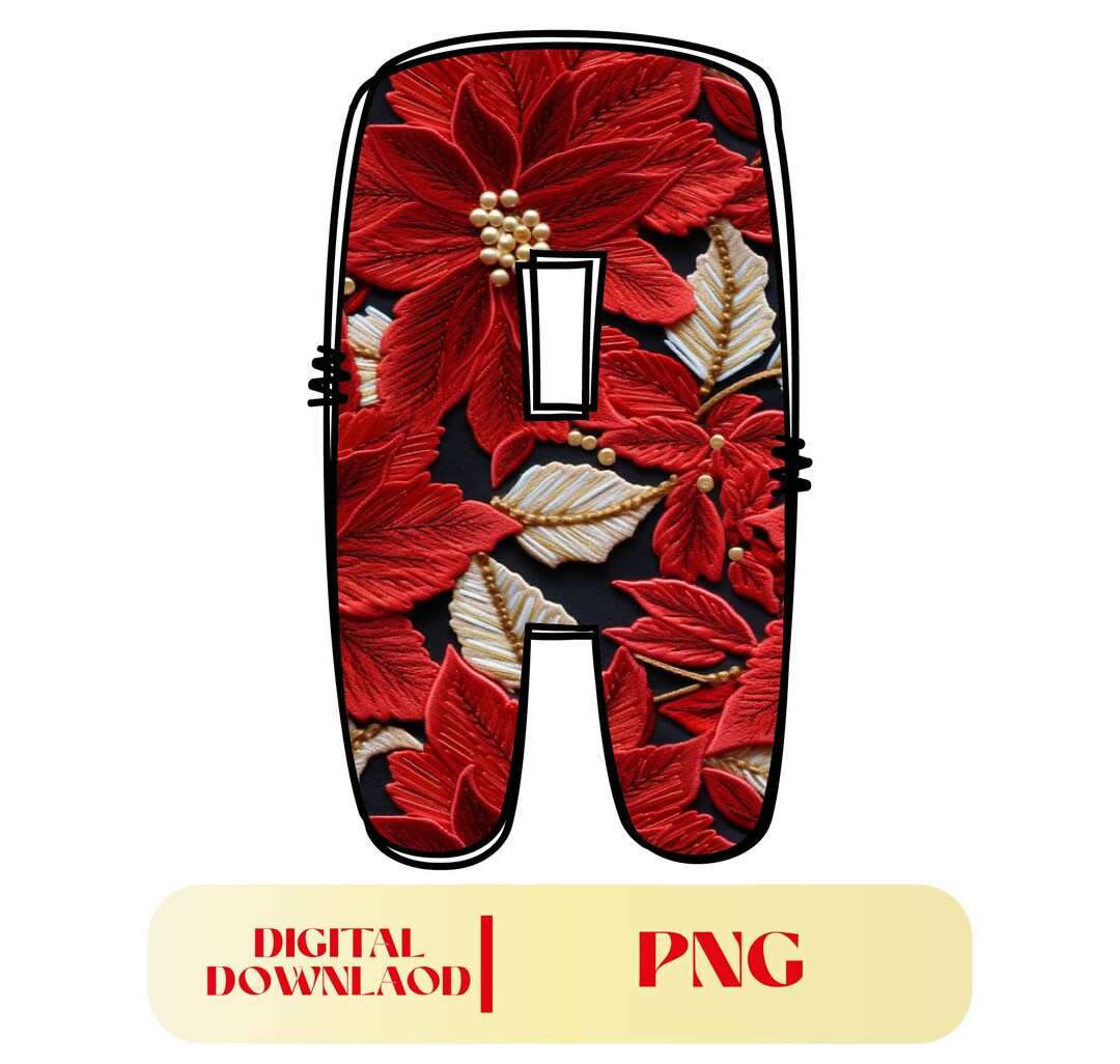 Tinsel and Thread Doodle Alphabet Png | Faux Embroidery Alphabet PNG - Etsy