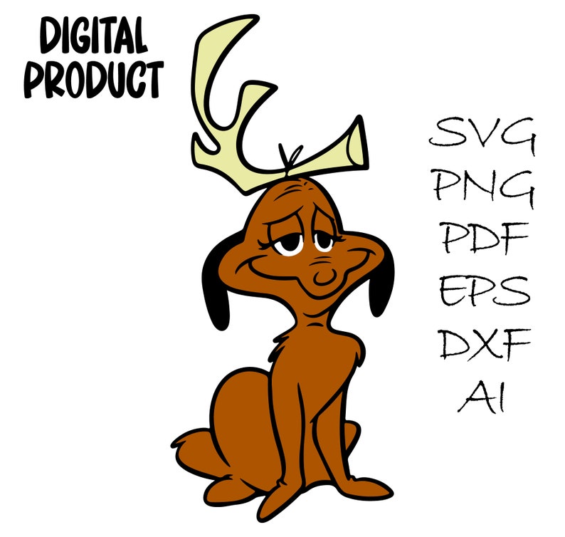 Max Svg Layered Item Grinch Dog Cricut Vector Cut File Svg, Png Dxf Eps ...