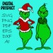 Grinch Svg Png Pdf Eps Dxf and AI Files | Vector Grinch | Instant ...