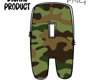 Camouflage PNG Camo Clipart Military PNG Patriotic American Alphabet ...