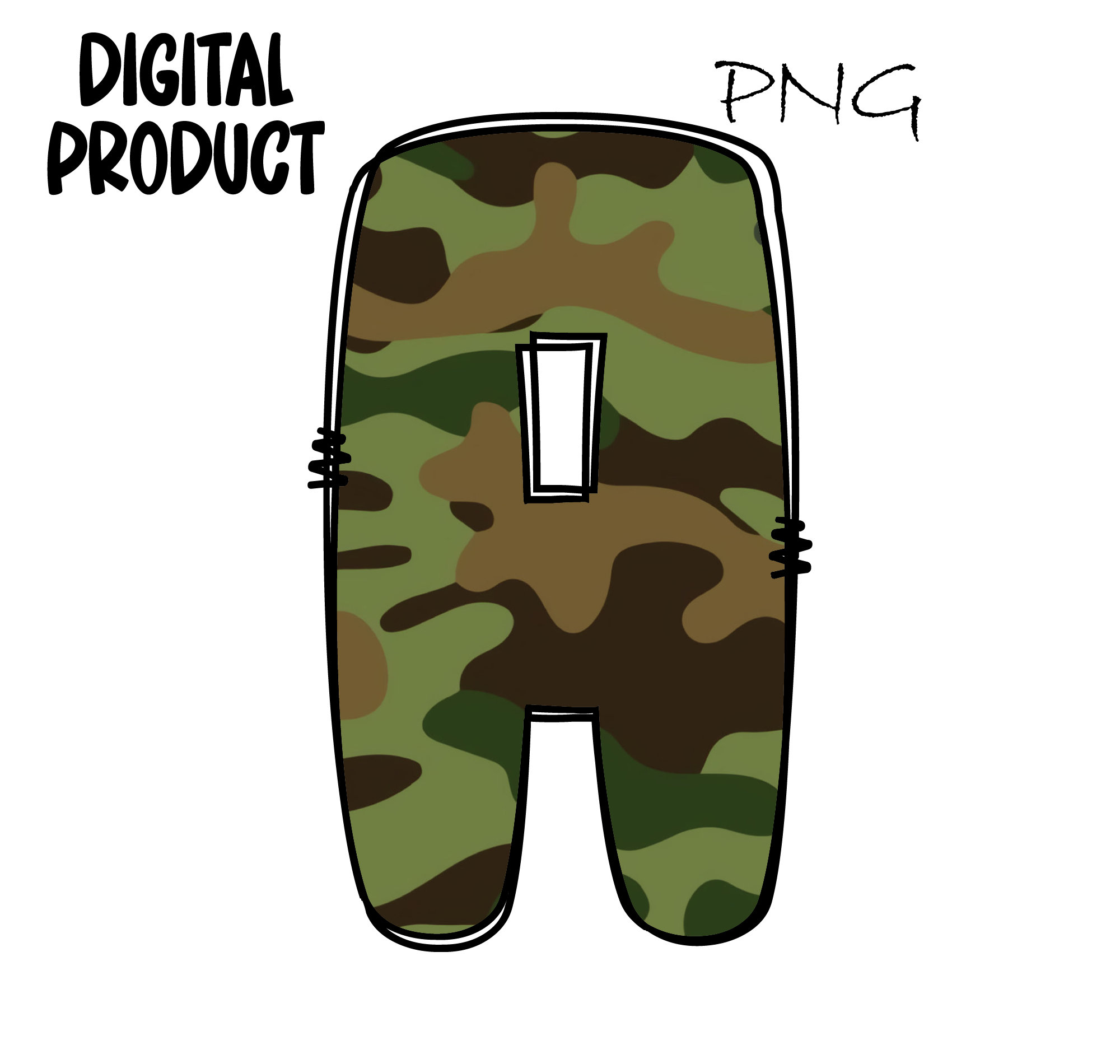 Doodle Military Camouflage Alphabet PNG | Letters & Numbers Png - Etsy