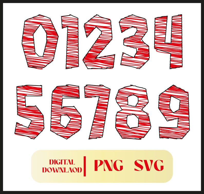 Childish Doodle PNG and SVG Fomat | Doodle Font Png | Child Font Svg ...