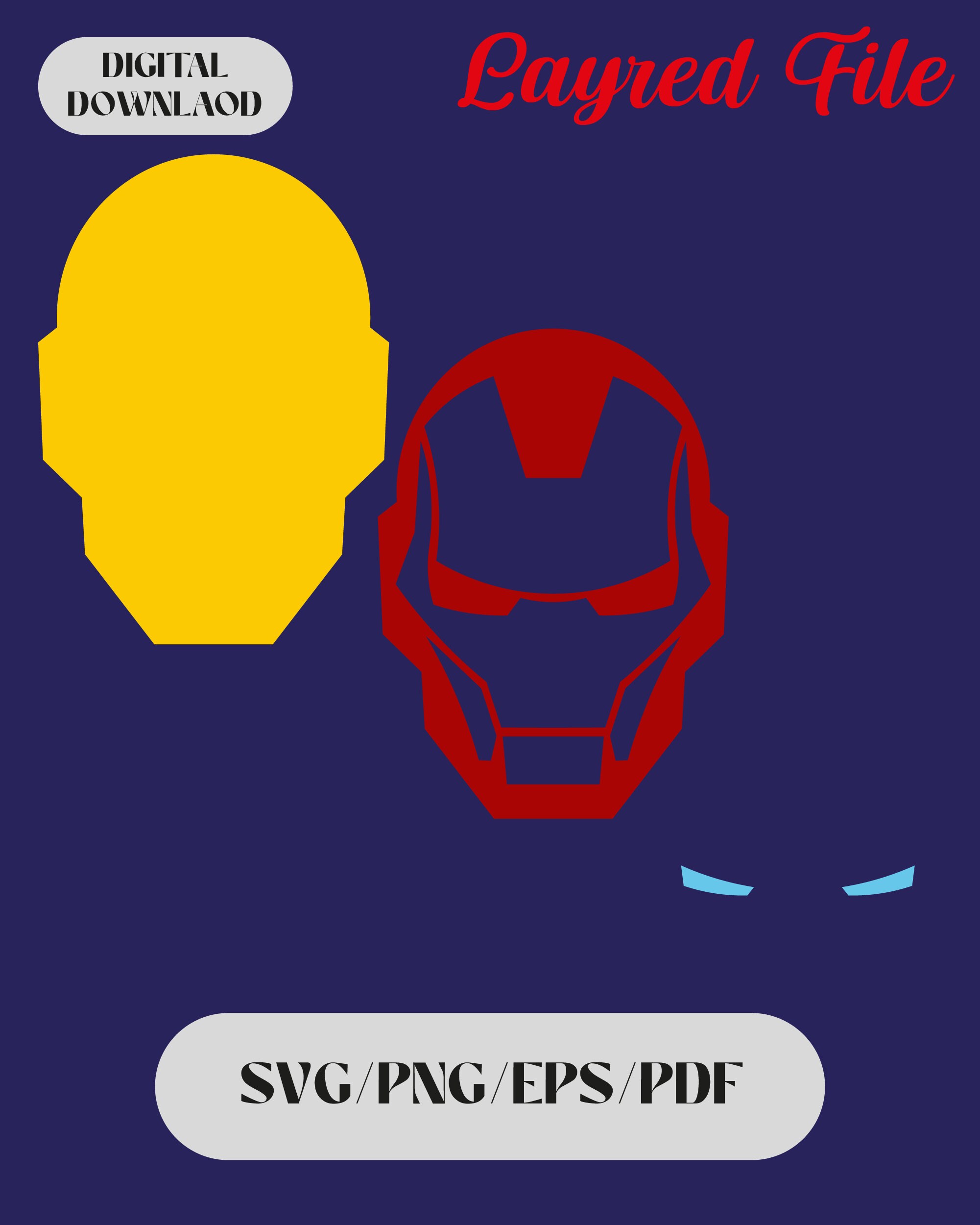 Iron Man Logo Svg _ Iron Man Icons – INCV