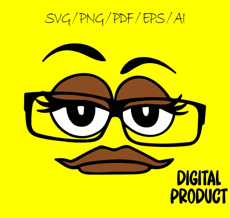 Paquete de caras de caramelo Svg / Minúscula M Caras de caramelo Svg ...