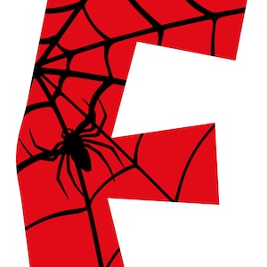 Spiderman Font SVG: Spiderweb Letters & Numbers (digital Download ...