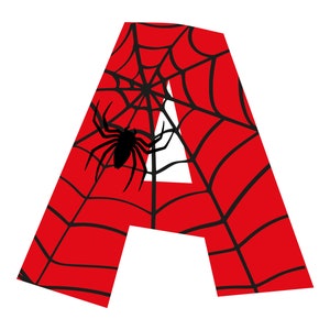 Spiderman Letters Svg | Spiderman Numbers Svg | Spiderman Font - Etsy ...