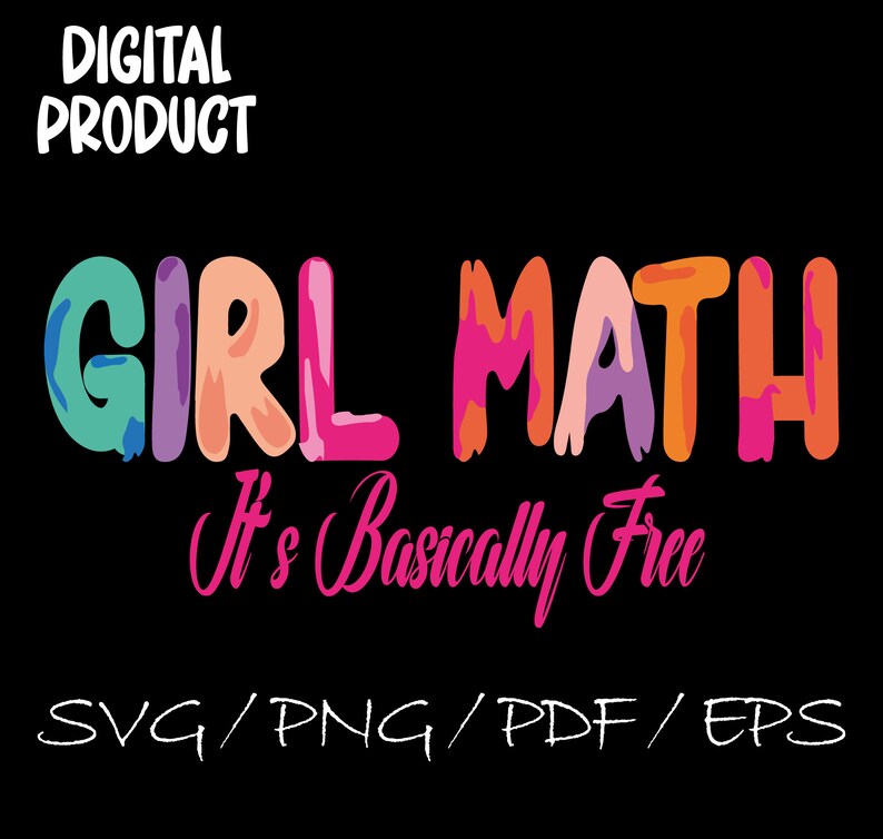 Girl Math University Png, Svg, Pdf and Eps Format | Trendy Png,svg - Etsy