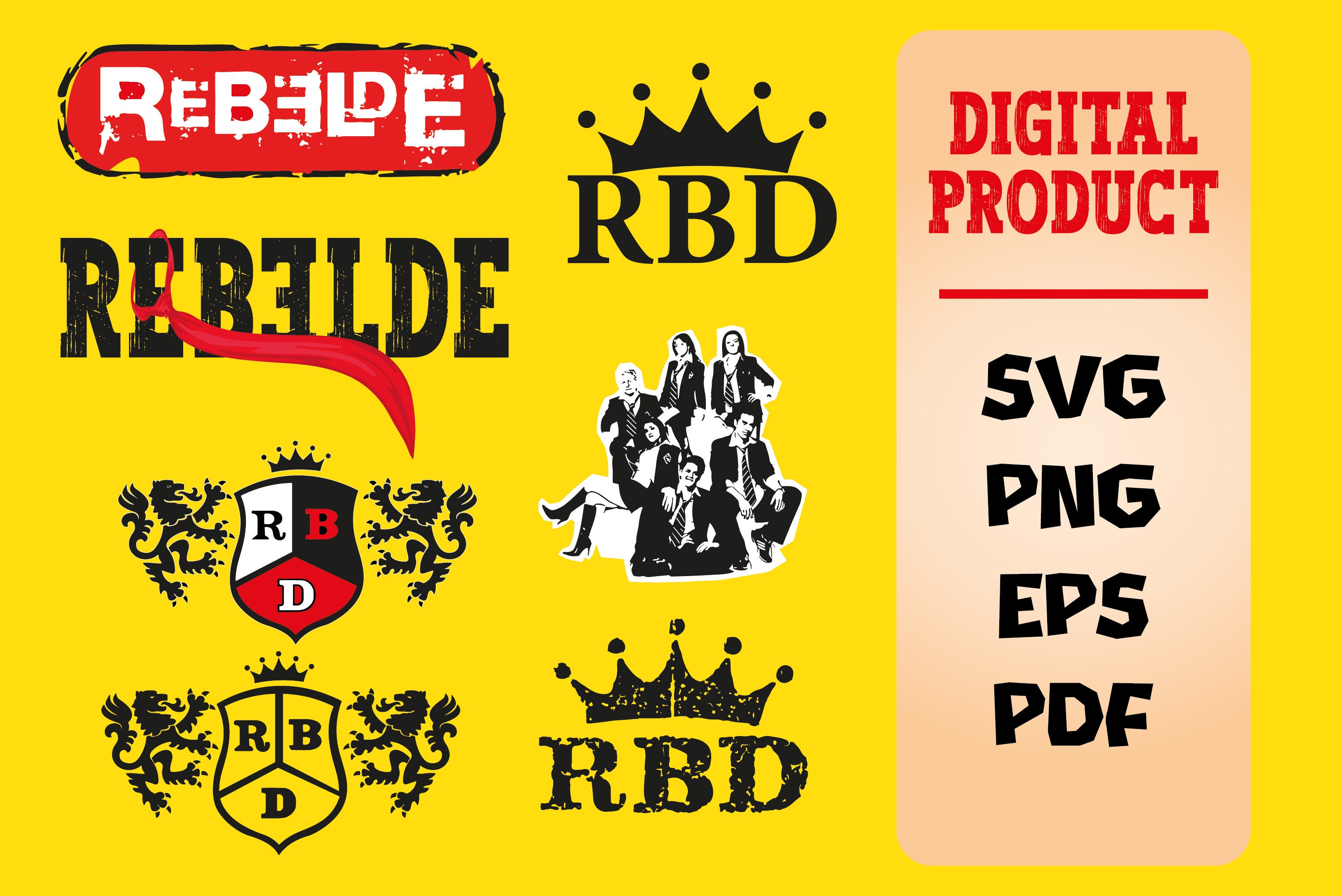 Rbd Tour Png, Svg, Pdf, Eps Files Rbd Tour 2023 Rebelde Red Rebelde ...