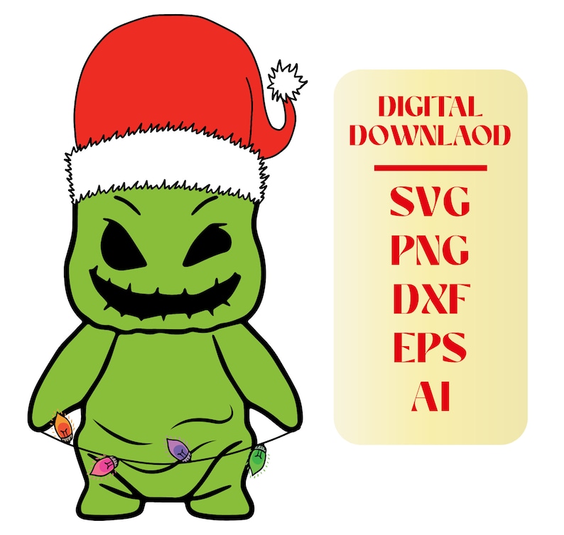 Christmas Oogie Boogie SVG, Png, Dxf, Eps, Ai Files (digital Download ...