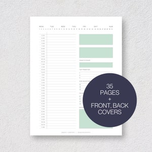 2024 REFLECTION PLANNER JOURNAL Printable Monthly Weekly Daily Self ...