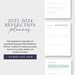 2024 REFLECTION PLANNER JOURNAL Printable Monthly Weekly Daily Self ...