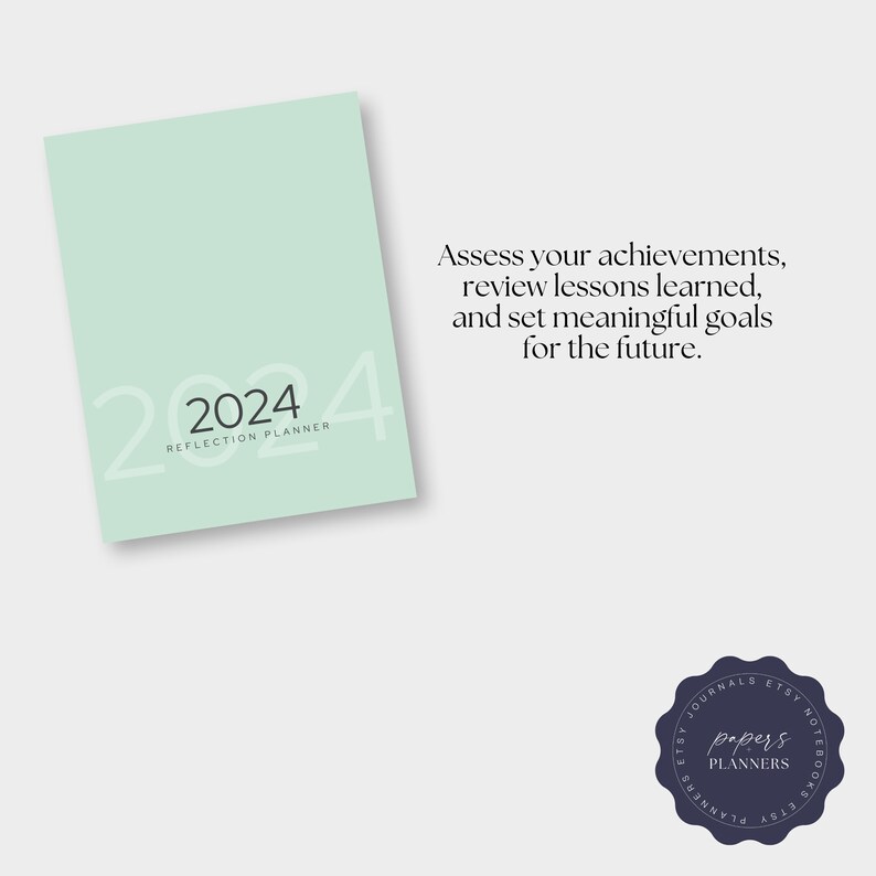 2024 REFLECTION PLANNER JOURNAL Printable Monthly Weekly Daily Self ...