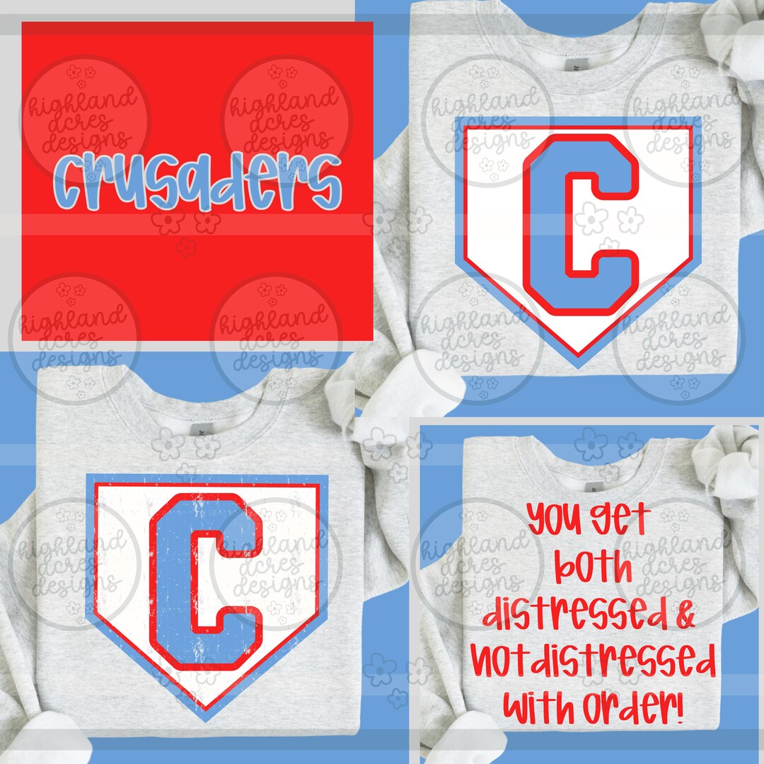 C Home Plate Design L Digital Download L Crusaders L Columbia Blue L ...