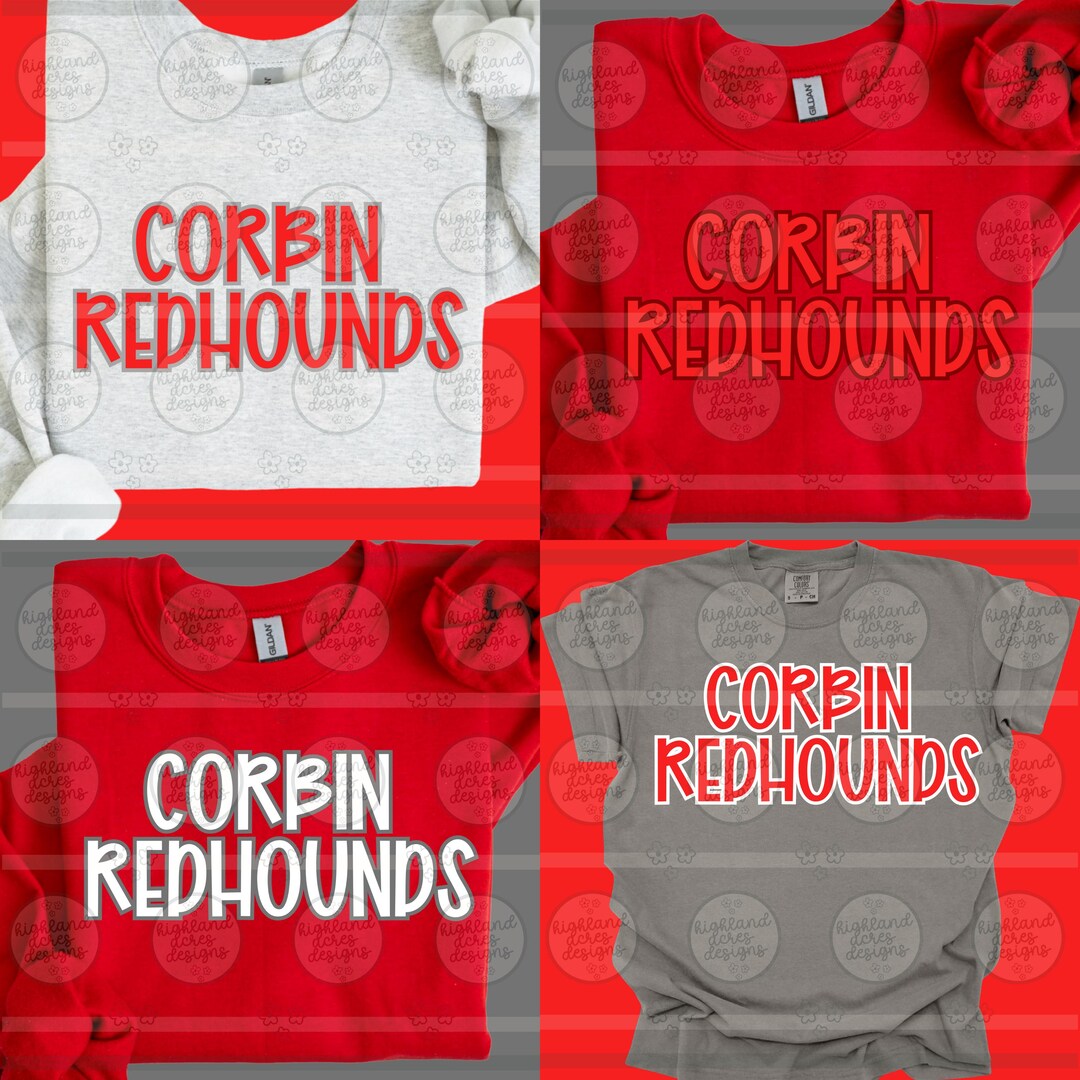 Corbin Redhounds L Cute Font L Digital Download L Game Day L Simple ...