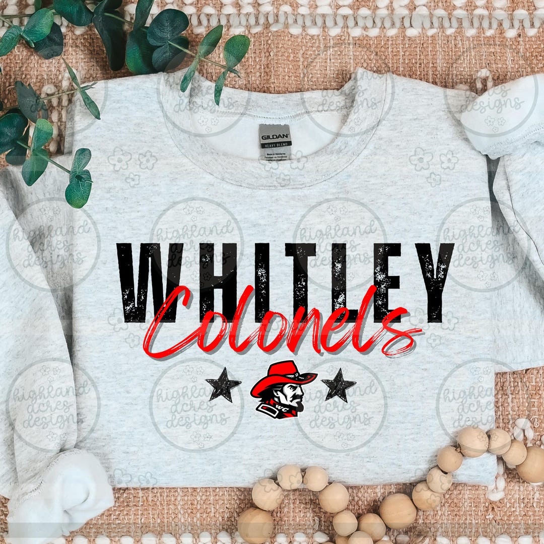 Whitley County Colonels Design L Digital Download L Stars L Game Day L ...