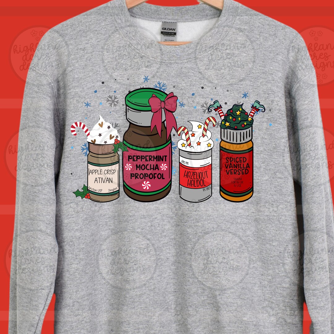 Christmas Medicine L Nurse Pharmacy Holiday Shirt L Hazelnut Haldol L ...