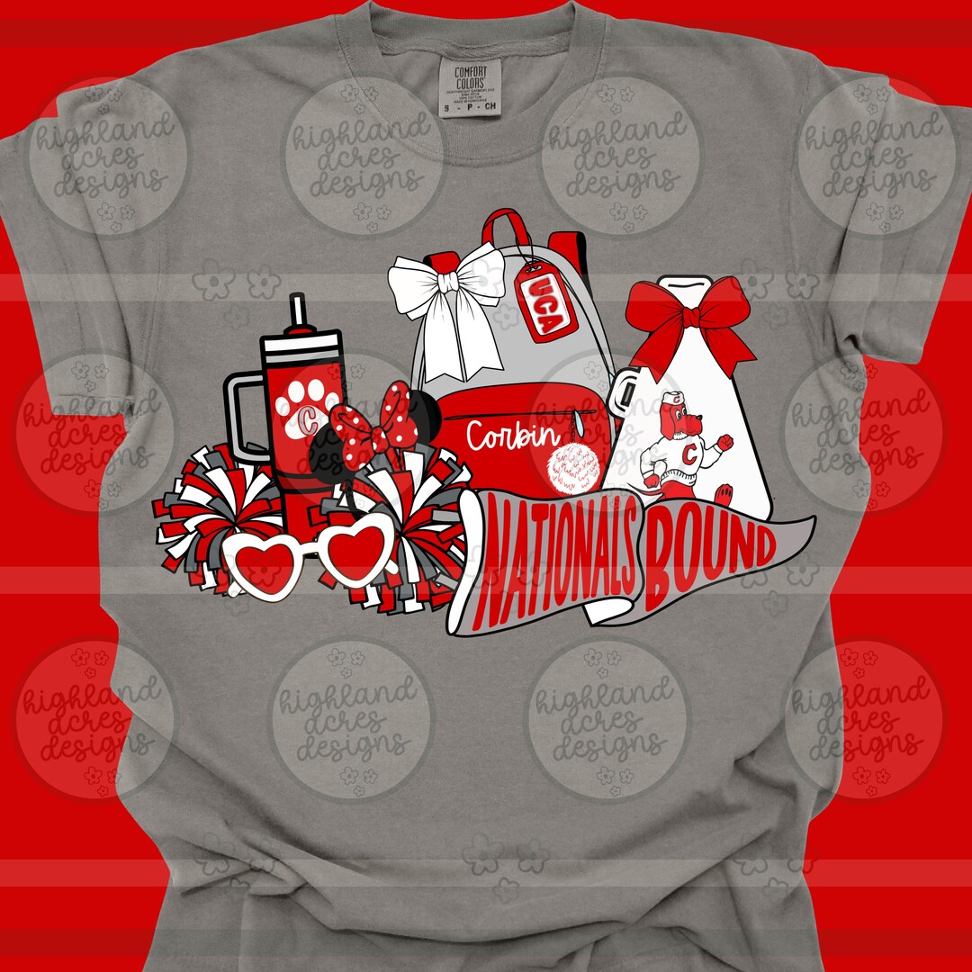 Corbin Cheerleading L Nationals Bound L Pom Pom L Mouse Ears L ...