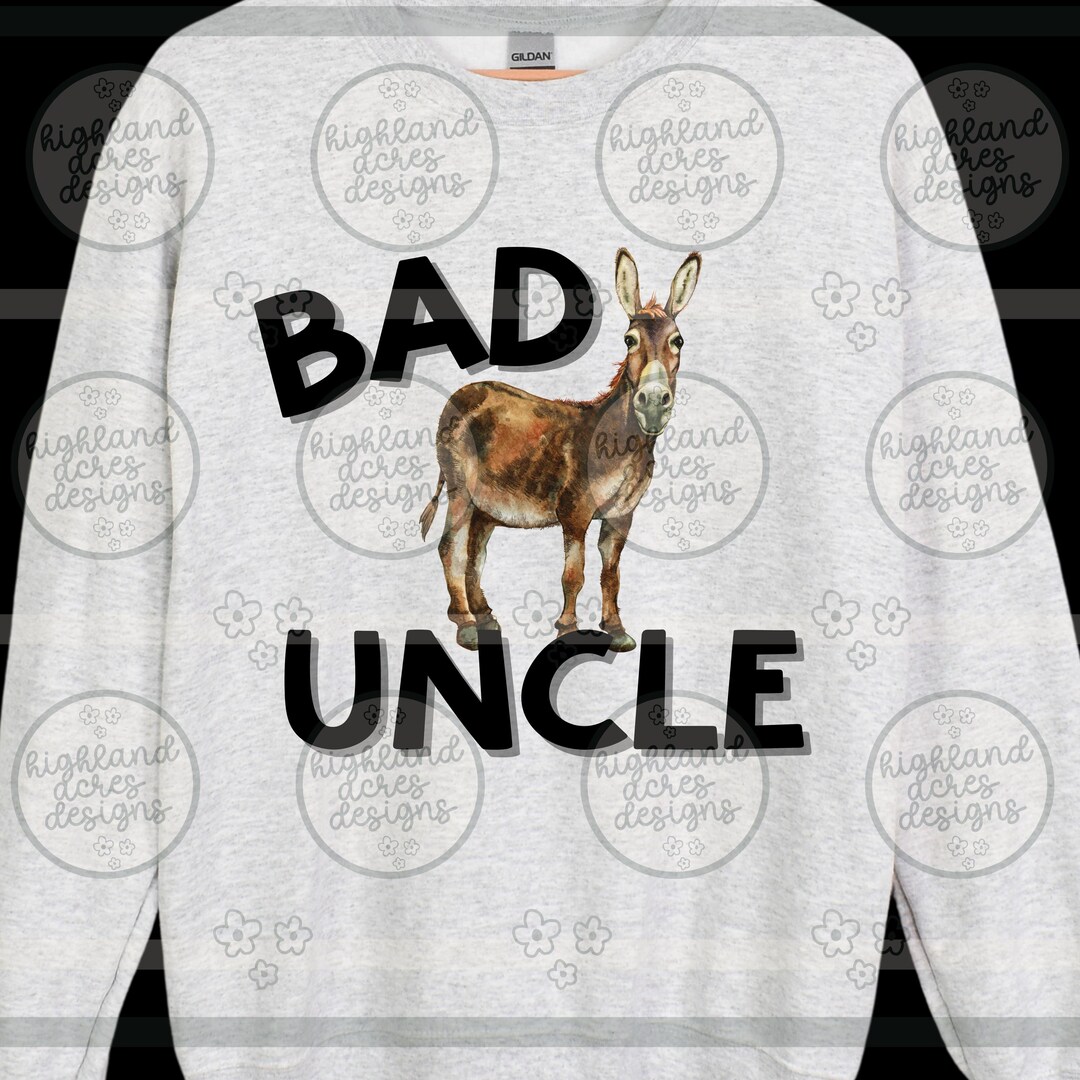 Bad Ass Uncle L Donkey L Digital Download L Uncle Gift L Cool Uncle L ...