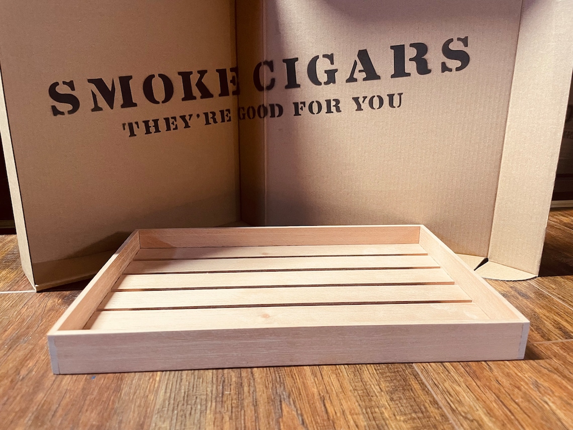 Spanish Cedar Cigar Humidor Trays (1" Tall) - Etsy