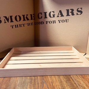 Spanish Cedar Cigar Humidor Trays (1" Tall) - Etsy