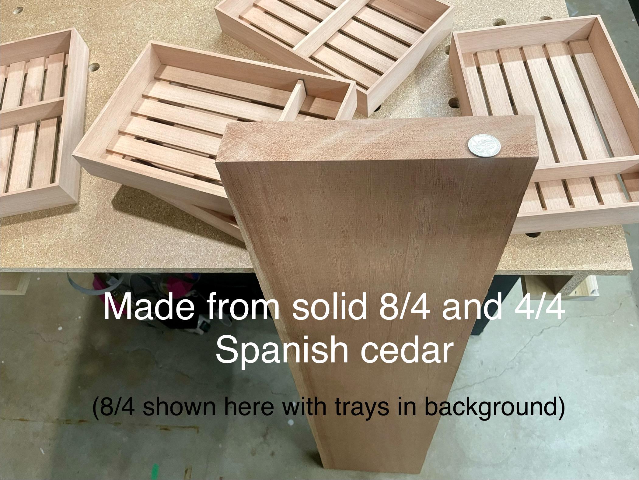 Spanish Cedar Cigar Trays. Great for Any Cabinet or Desktop Humidors ...