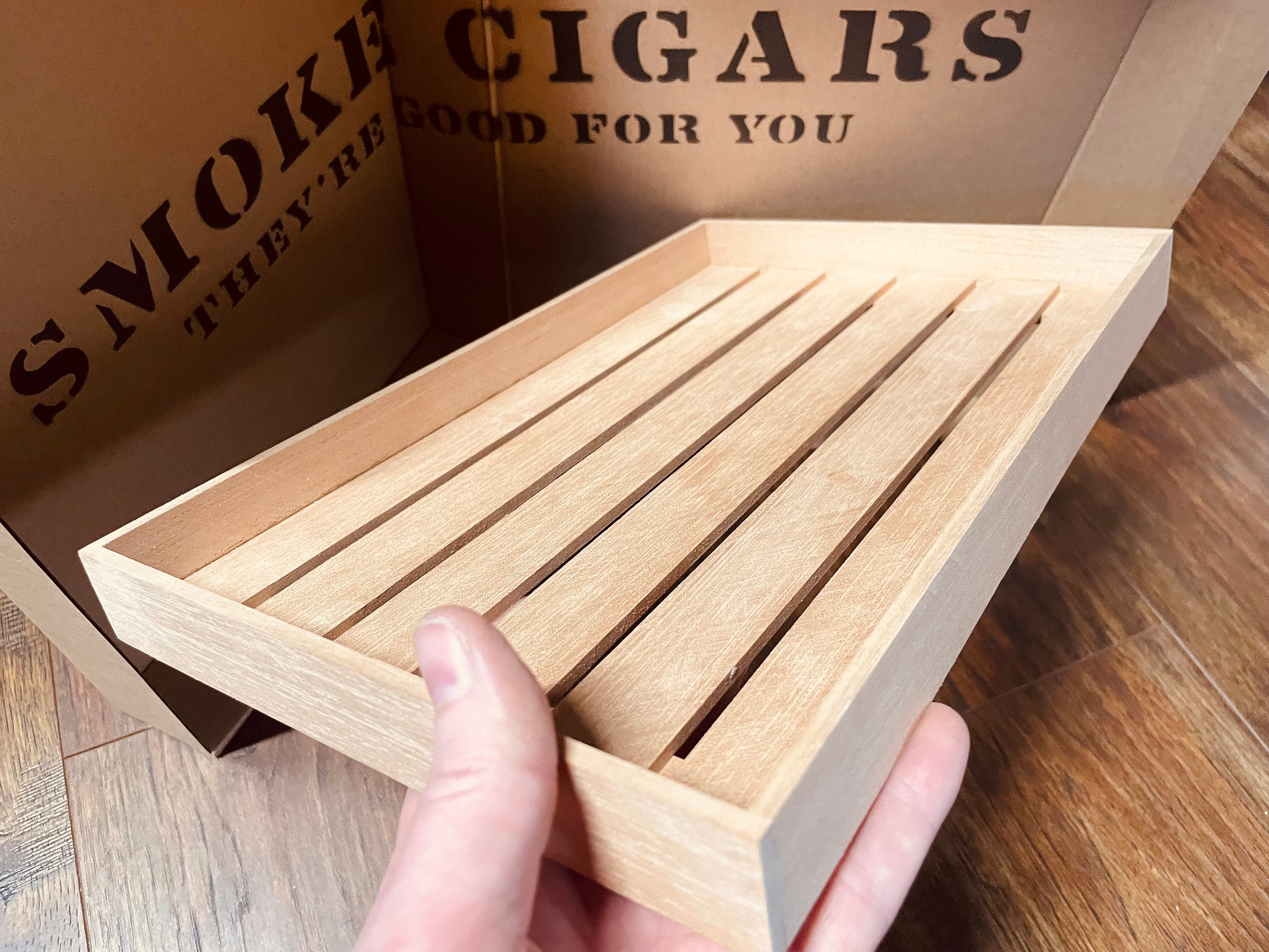 Spanish Cedar Cigar Humidor Trays (1" Tall) - Etsy