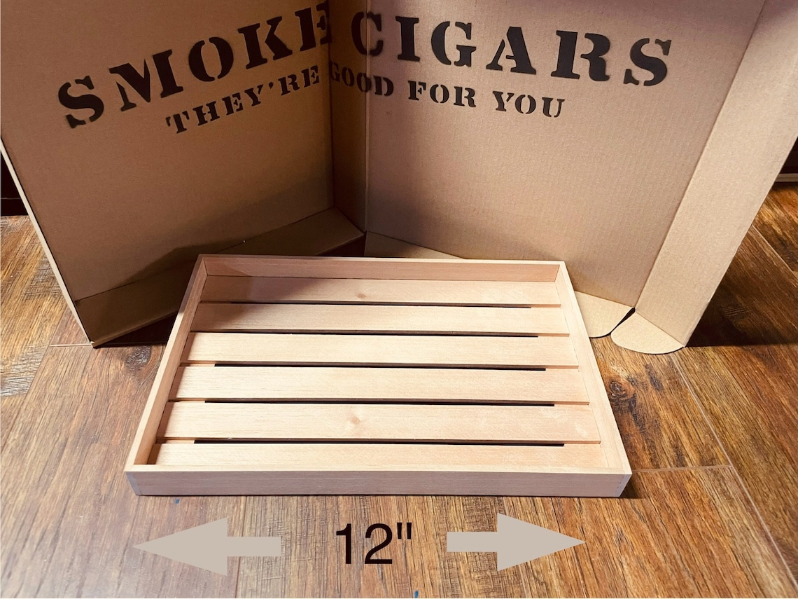 Spanish Cedar Cigar Humidor Trays (1" Tall) - Etsy