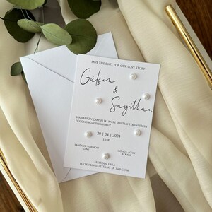 Pearl Wedding Invitation, Pearl Invitation, Luxury Wedding Invitation ...