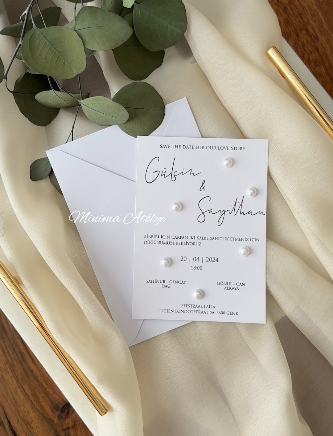 Pearl Wedding Invitation, Pearl Invitation, Luxury Wedding Invitation ...