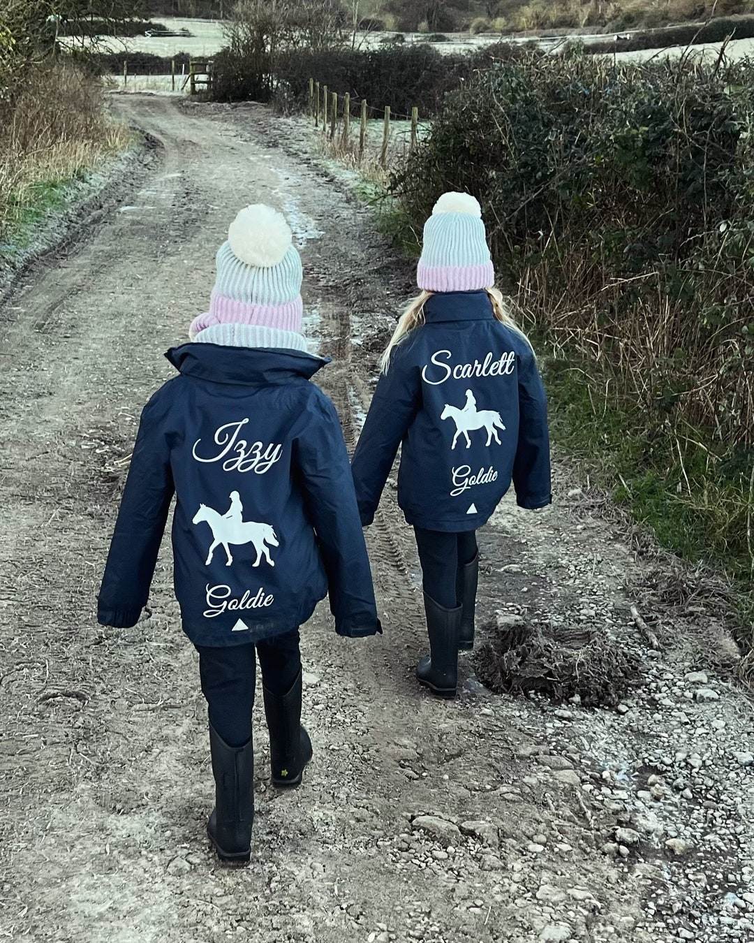Personalised Childs Horse Riding Jacket, Regatta Dover, Waterproof Coat ...