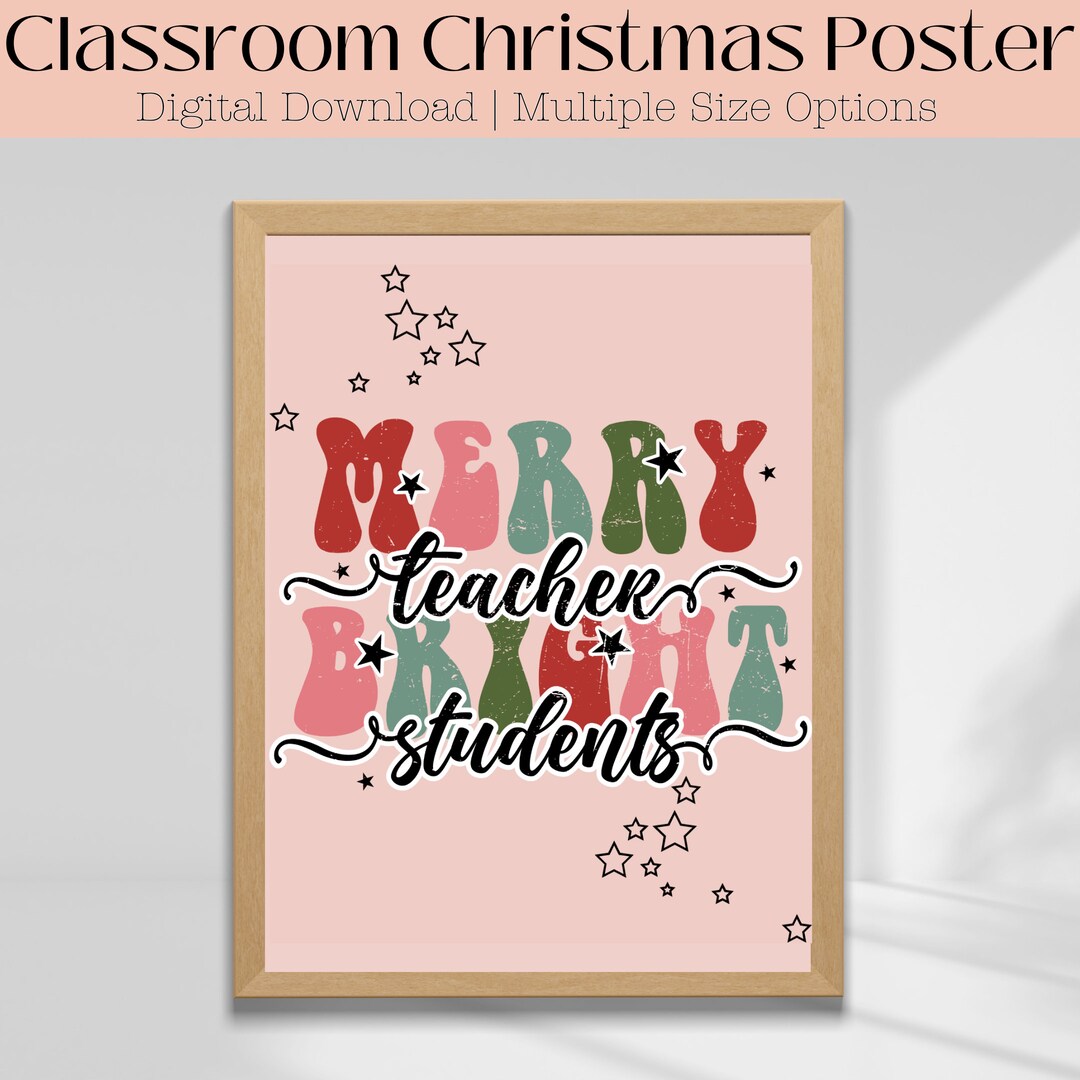 Holiday Classroom Decor Groovy Classroom Holiday Decor Retro Classroom ...