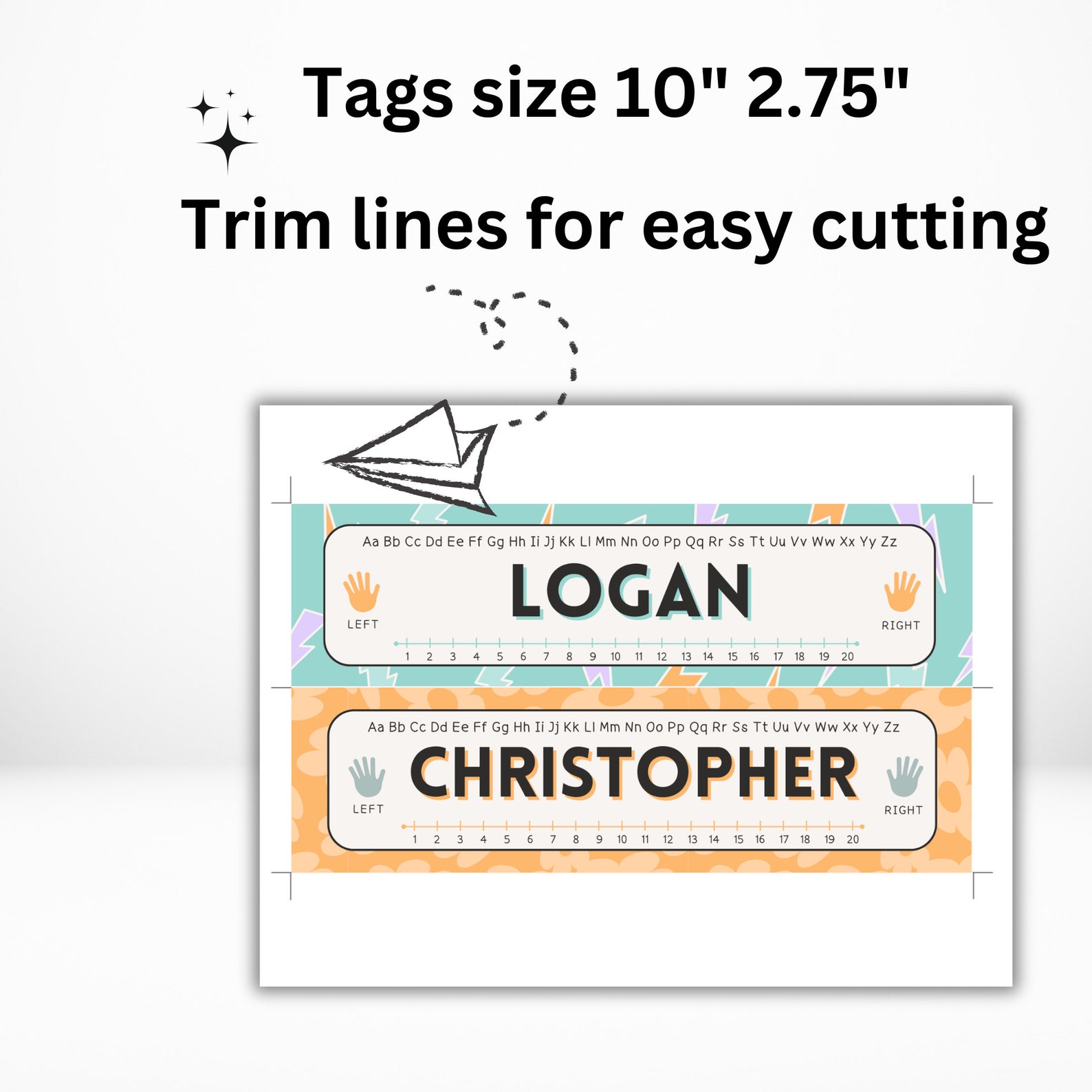 Student Desk Name Labels Editable Classroom Printables Student Name ...