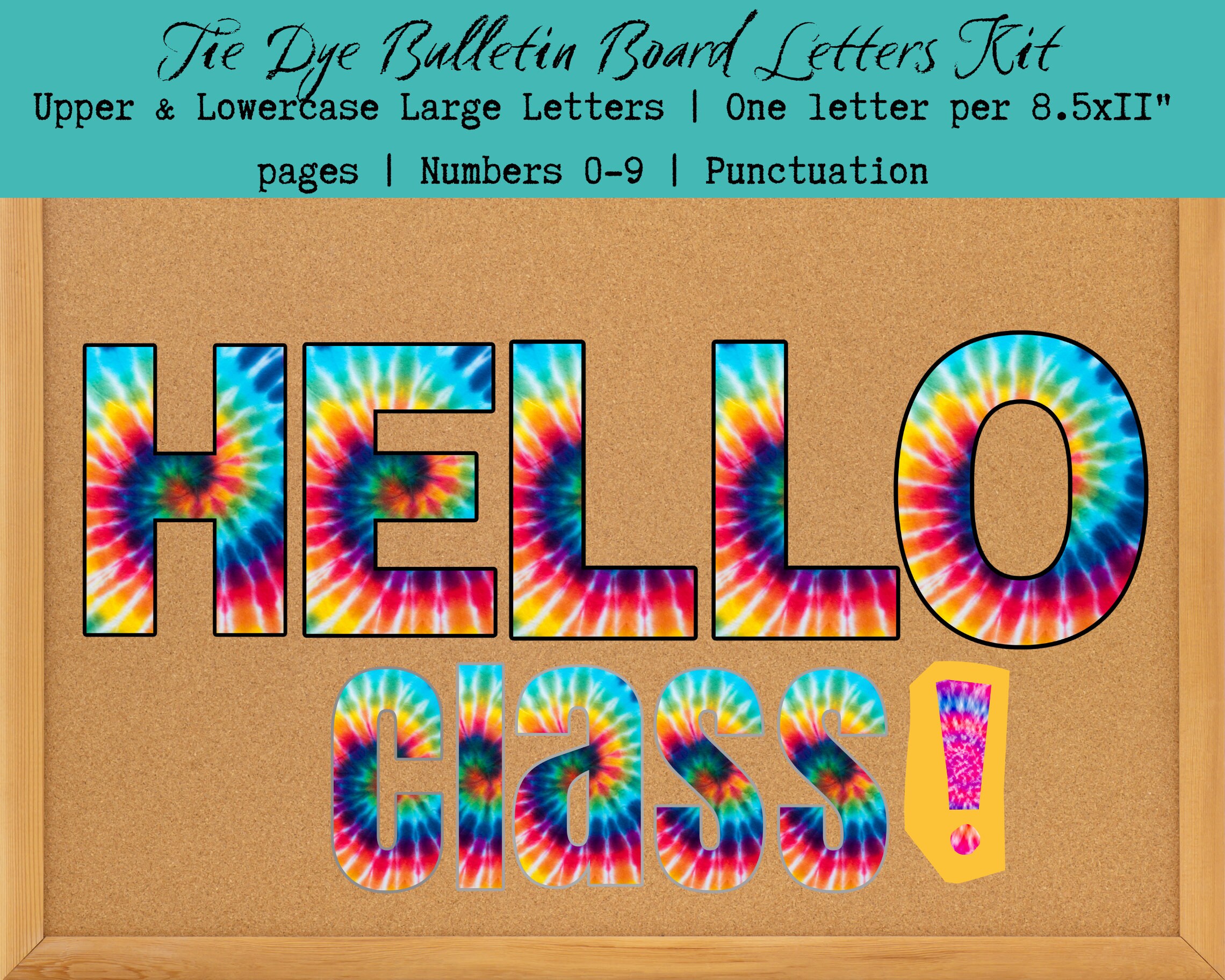 Bold Printable Bulletin Board Letters Classroom Decor Bulletin Board