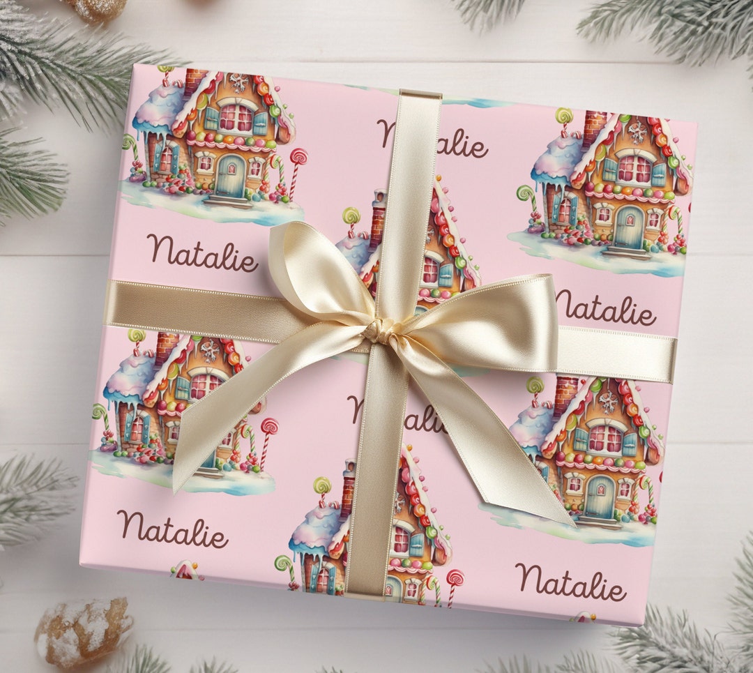 Gingerbread House Wrapping Paper Personalized Wrapping Paper ...