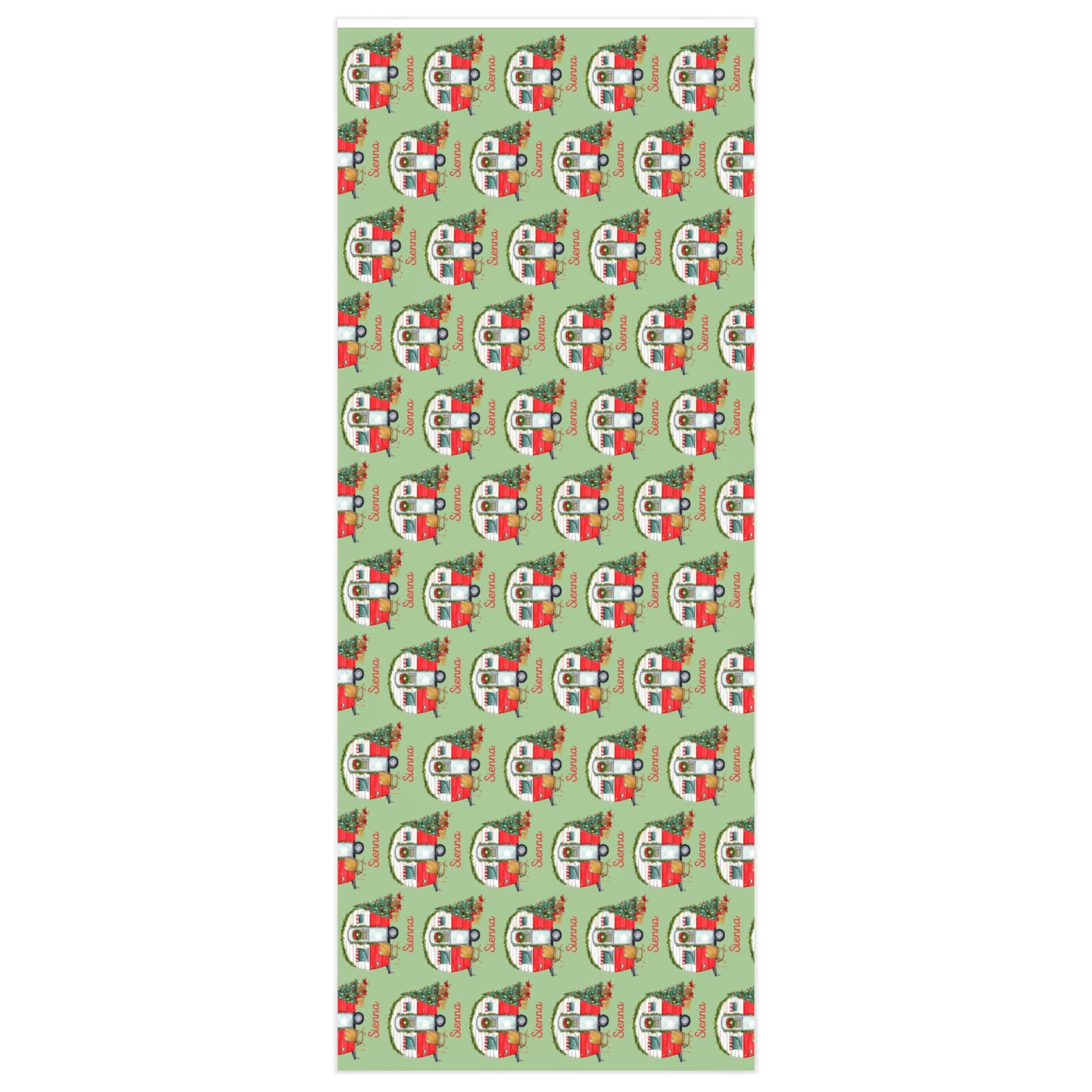 Personalized Christmas Camper Wrapping Paper sold by Birth Plan | SKU ...