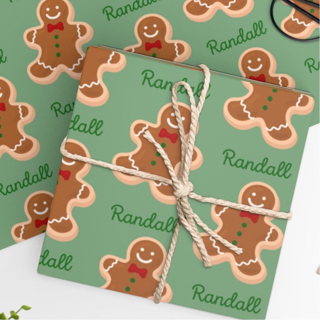 Gingerbread Man Wrapping Paper - Etsy