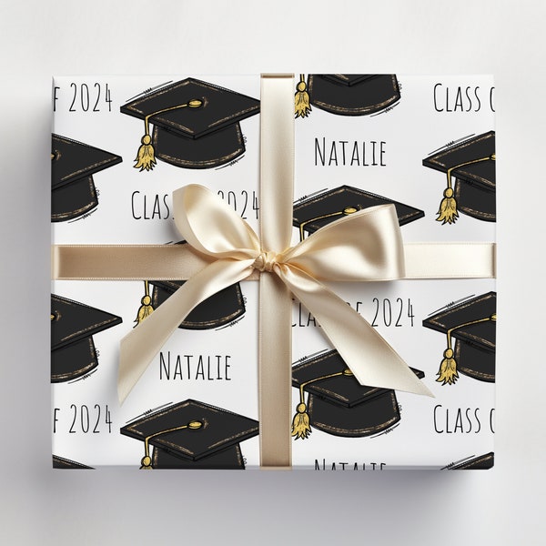 Graduation Pastel Wrapping Paper - Etsy