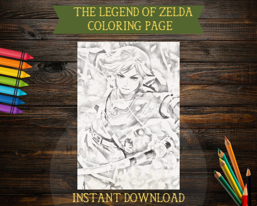 Fun Past Time Legend of Zelda Coloring Pages, Link Princess Zelda ...