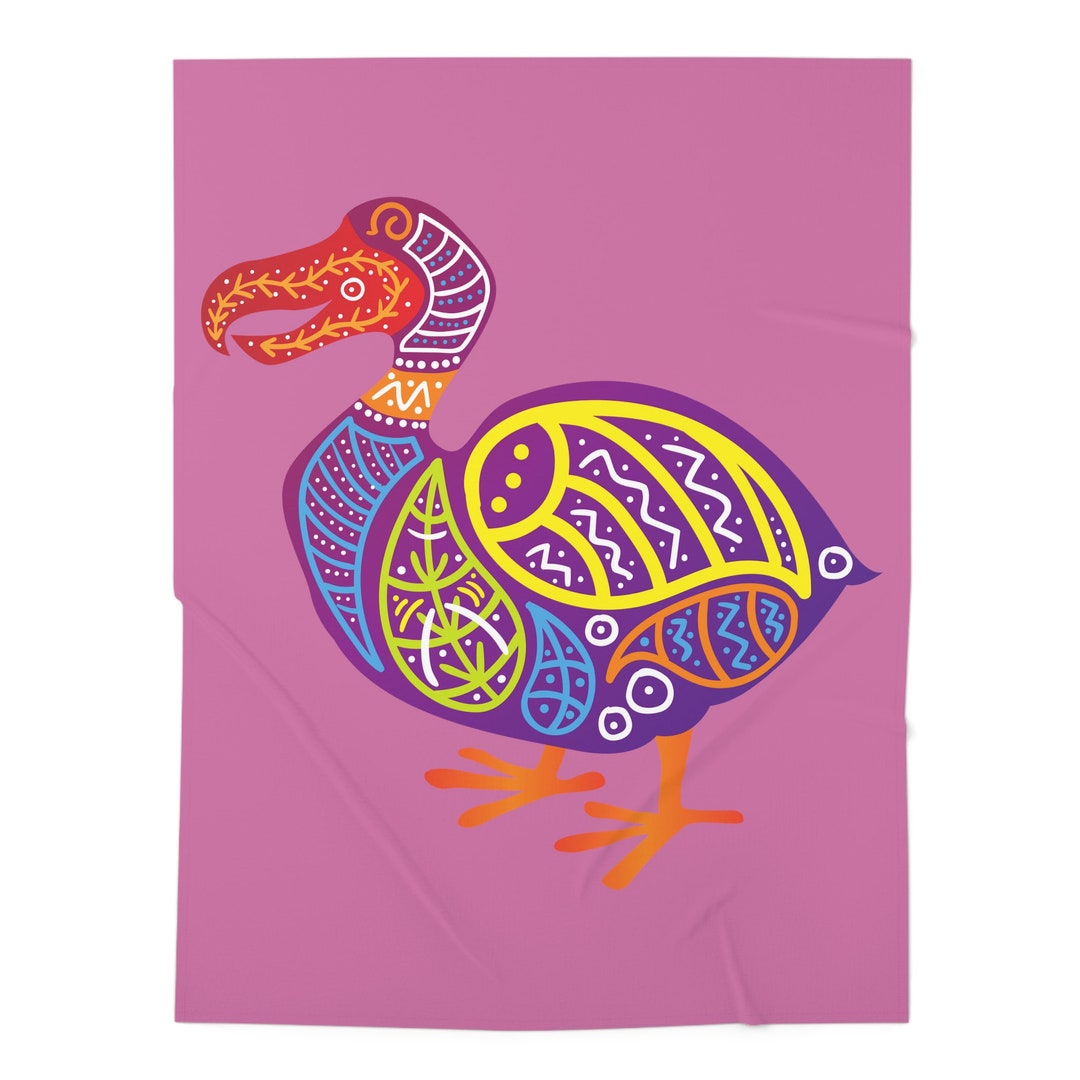 Cute Dodo Baby Swaddle Blanket, Colorful Dodo Bird New Born Blanket ...